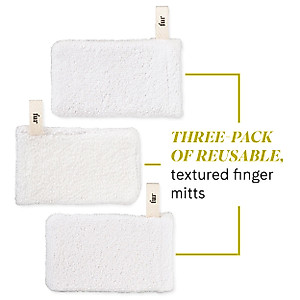 Fur Mitt Trio: Reusable, Exfoliating, and Clarifying Finger Mitt - 3 Pack