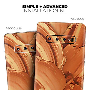 DesignSkinz Blurred Abstract Flow V46 Protective Vinyl Decal Wrap Skin Cover Compatible with The Samsung Galaxy S20 (Screen Trim & Back Glass Skin)