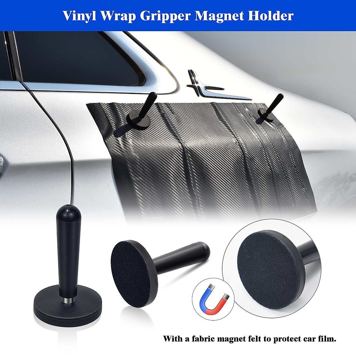 Zanch Vinyl Wrap Tool Kit,Complete Tools for Automotive Vinyl Wrap Film Installation - Beginner Friendly 35pcs