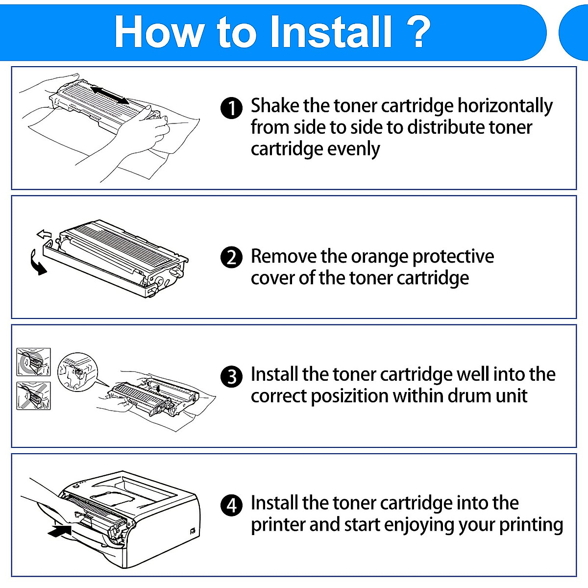USUPERINK High Yield Compatible Toner Cartridge Replacement for Brother TN360 TN-360 TN330 TN-330 to use with HL-2170W HL-2140 DCP-7040 MFC-7840W MFC-7320 MFC-7340 MFC-7345N (Black, 1-Pack)