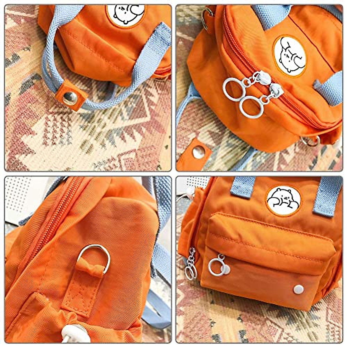 sikiwind Animal Pattern Waterproof Backpacks Women Shoulder Crossbody Bags (Orange)