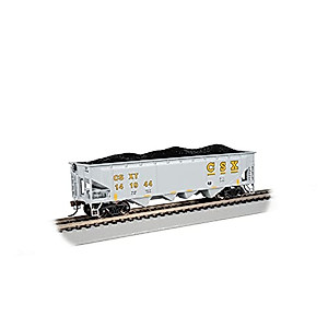 Bachmann Trains - 40' Quad Hopper Car - CSX® #141944 (Gray & Yellow) - HO Scale