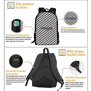 WELLFLYHOM Mushroom Backpack for School Girls Bookbag,Moon Star School Bags Personalized Back Packs Purse for Teens Women College Students Book Bags Satchel Casual Daypack Rucksack