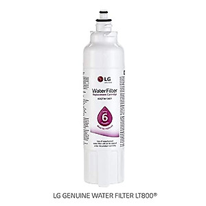 LG LT800P- 6 Month / 200 Gallon Capacity Replacement Refrigerator Water Filter (NSF42 and NSF53) ADQ73613401, ADQ73613408, or ADQ75795104 , White