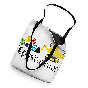 Easter Egg Hunt Construction Theme Eggs Cavator for boys Tote Bag