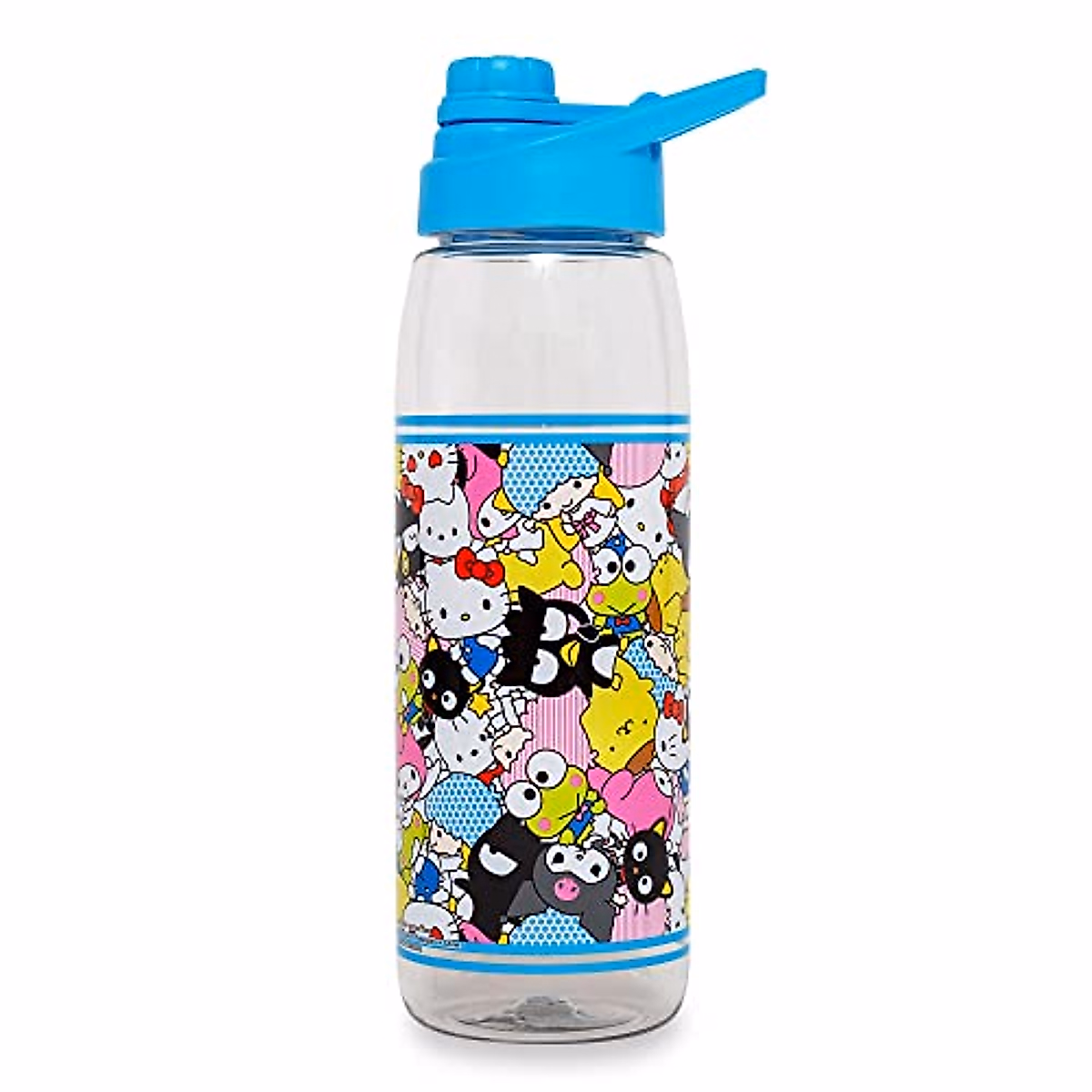 Sanrio Hello Kitty and Friends Plastic Water Bottle With Screw-Top Lid | BPA-Free Plastic Sports Jug | Holds 28 Ounces