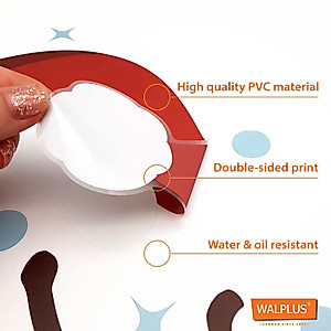 Wallflexi Christmas Decorations Wall Stickers " Merry Christmas Decoration Set" Wall Murals Decals Living Room Children Nursery School Restaurant Cafe Hotel Home Office Décor, Multicolour