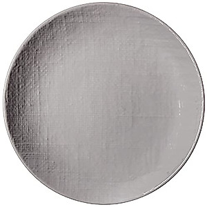 DINNERSET 12PCS GREY LINEN EMBOSSED