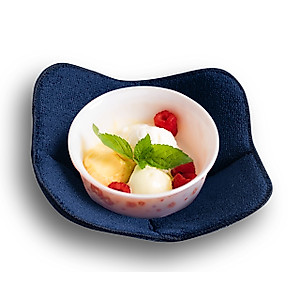 Microwave Bowl Holders Black + Blue