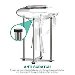 SHILFID Plastic Bag Drying Rack, Multifunctional Wine Decanter Drying Stand, Collapsible Drying Stand for Decanter, Bottle Drying Rack, Cup Drying Rack,Kitchen Countertop Stand Holder