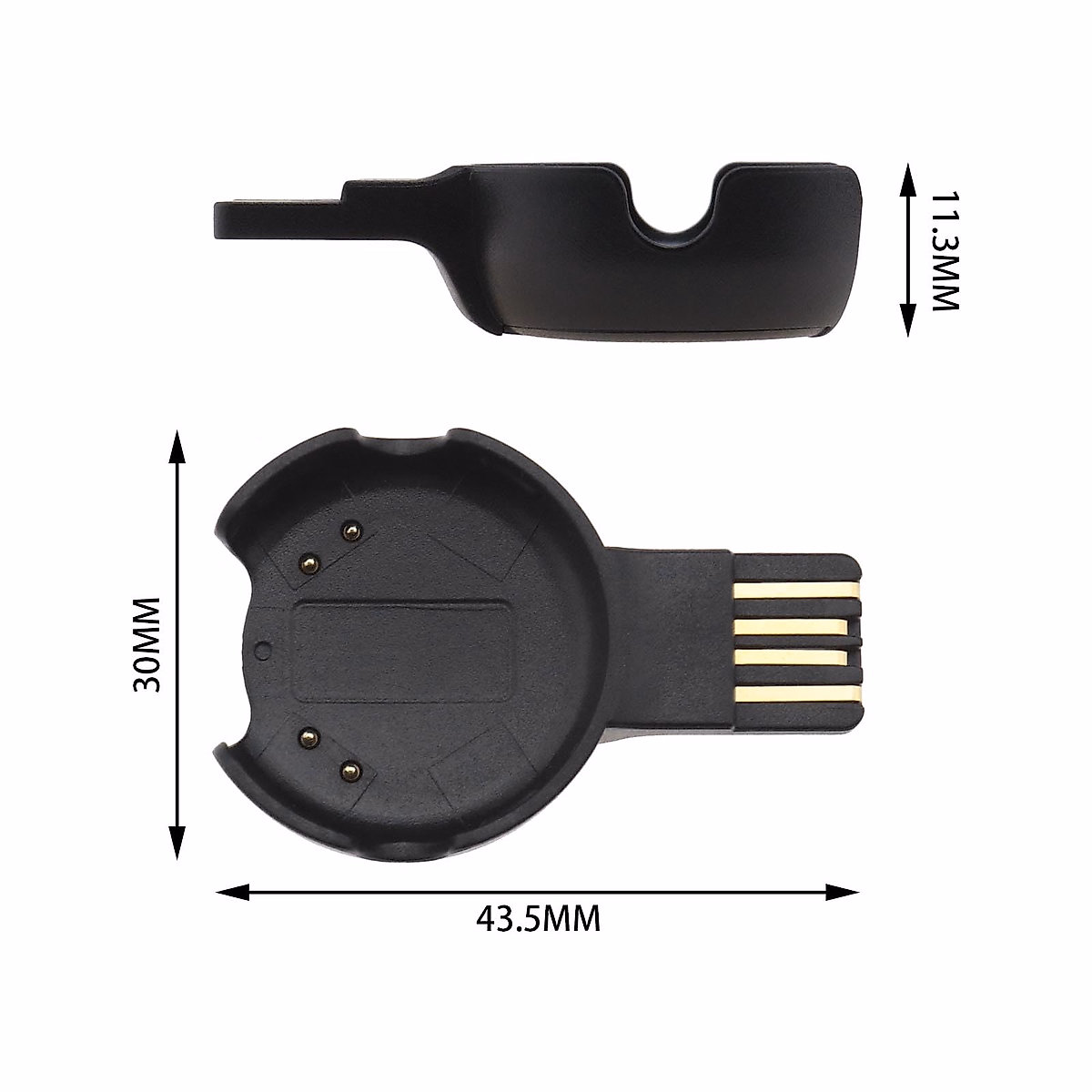 SING F LTD USB Cable Charger Replacement Compatible with Polar Verity Sense/OH1 USB Charging Cables Dock Charger Stand 43.5x30x11.3mm