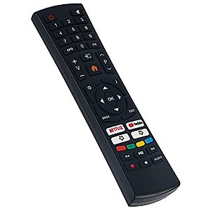 Replace Remote Control operates for SANSUI CAIXUN Smart TV EC32S2N ES32S1N S32P28N S40P28FN S43P28F S43P28FN S55A6U with Net-Flix You-Tube APP Key Button