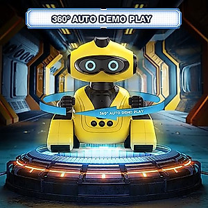 AONGAN Robot Toys, Remote Control Robot, Gesture Sensing Intelligent Programming, Rechargeable for Kids 8-10 Years Boys Girls