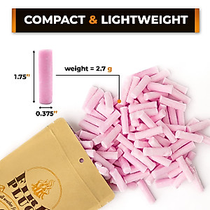 Non-Toxic Waterproof Fire Starters with 5+ Minute Burn for Emergencies, Survival, Campfires, Fire Pits, Grills - Made in The USA - 50 Pack