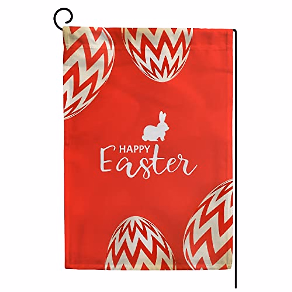 My Little Nest Seasonal Garden Flag Happy Easter Eggs Vertical Garden Flags Double Sided for Home Farmhouse Yard Holiday Flag Outdoor Decoration Banner 12"x18"