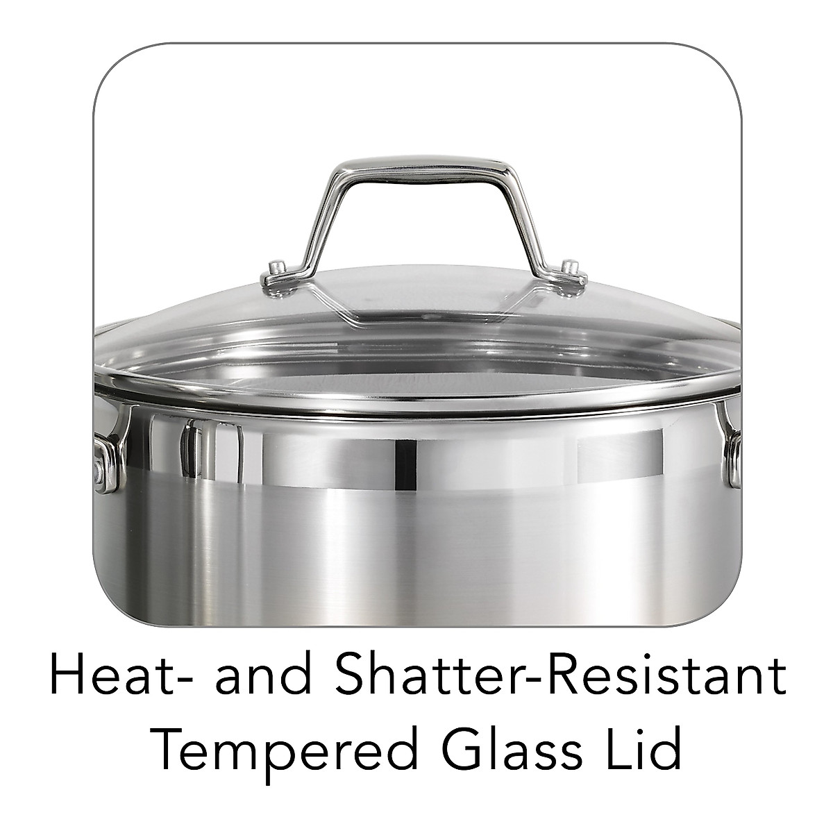 Tramontina Lock & Drain Pasta Cooker Pot with Strainer Lid 18/8 Stainless Steel 8 Qt, 80120/509DS