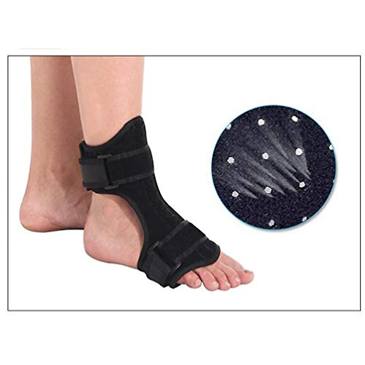 LIOOBO Plantar Fasciitis Night Splint Adjustable Drop Foot Orthotic Brace Ankle Support for Sports Protection Sprained Ankle Stabilizer Plantar Fasciitis Injury Recovery