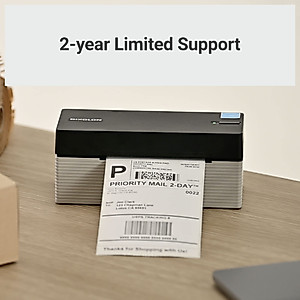 BIXOLON SOHO Series Slim Shipping Label Printer - Thermal Printer for Shipping Labels - Compatible with Shopify, Ebay, UPS, USPS, FedEx, Amazon & Etsy - 4x6 Desktop Label Printers - 6 IPS (XF3-40)
