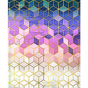 Mead Spiral Notebooks, 1 Subject, College Ruled Paper, 80 Sheets, Modern Chic, 3 Pack (38196)