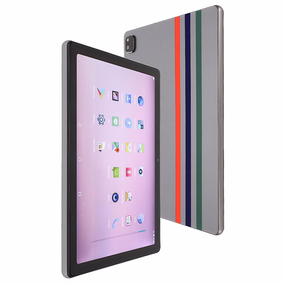 AMONIDA Portable Tablet, 10 Inch Tablet 10 Inch IPS Screen 6G RAM 256G ROM Call Support for Home for Travel (US Plug)