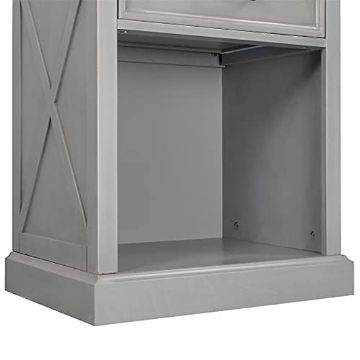 HIGOH Bedside Table Modern Wooden Nightstands Retro Minimalist Bedside Table Gray Storage Cabinet Bed Side Tables Home Bedroom Furniture