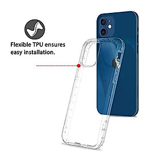 LONTECT Compatible with iPhone 12 Case and iPhone 12 Pro Case 6.1 inch 2020 Crystal Clear Transparent Shockproof Heavy Duty Hybrid Sturdy Protective Cover Case, Clear