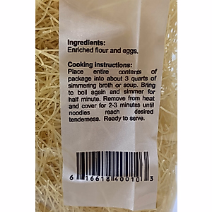 Kelemen Authentic Hungarian Homemade Fine Egg Noodles ( Pack of 2)…