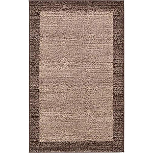 Unique Loom Del Mar Collection Area Rug - Abigail (3' 3" x 5' 3" Rectangle, Light Brown/ Beige)