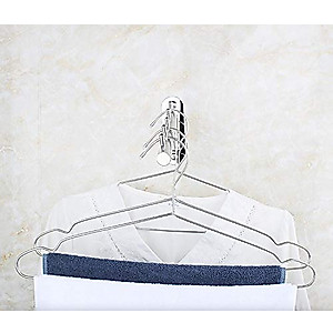 2 Set of NUZAMAS Wall Mounted 304 Stainless Steel Swing Arm Holders, Clothes Coat Hanger, 5 Hooks Coat Rack Closet, Storage Organizer Mirror Finished with Installation Kits