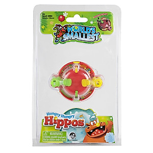 World's Smallest Hungry Hungry Hippos, Super Fun for Outdoors, Travel & Family Game Night, Multicolor, Miniature
