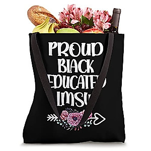 Proud Black Educated LMSW Licensed Master Social Worker Tote Bag