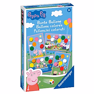 Ravensburger Gift Game 20853 Peppa Pig Colourful Balloons Funny Colour Dice Game for Children from 3 Years, Peppa Pig Gift, Peppa Pig Puzzle