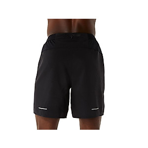 ASICS Men's Road 2-N-1 7IN Short Apparel, M, Performance Black/Carrier Grey