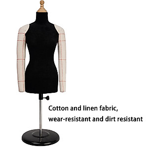 Parfumfloral Dress Form Soft arms for Sewing Female Dress Form Cotton Fabric Fully pinnable (NOT Adult Size 30cm) Sewing arm Long Sleeve Draping Mannequin Hand (Beige, 1:2)