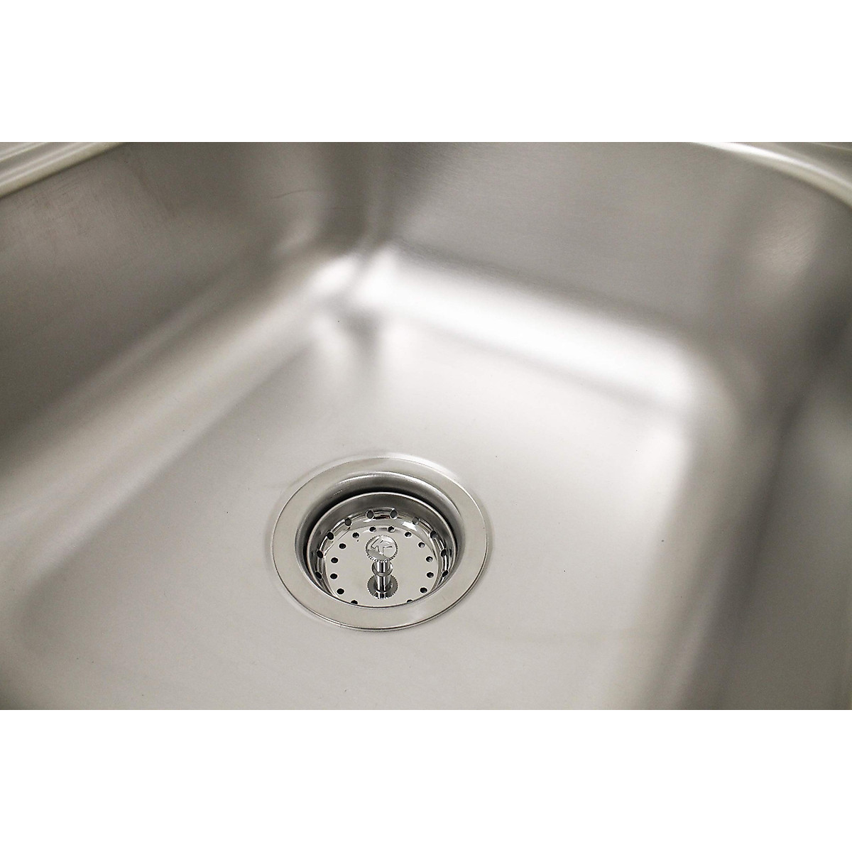 Plumb Pak K5414-2 Kitchen Sink Strainer with Fixed Post Basket, 2 Pack, Stainless Steel, 2 Pack