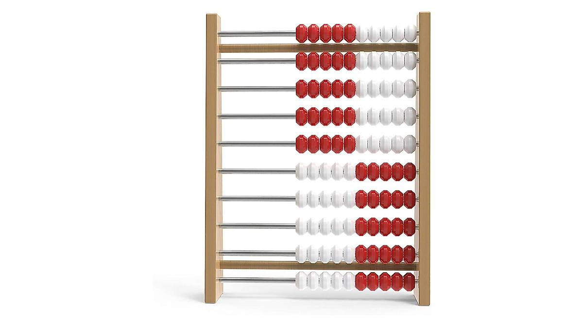 Hand2Mind 100 Bead Rekenrek - Fun Math Aid for Kids