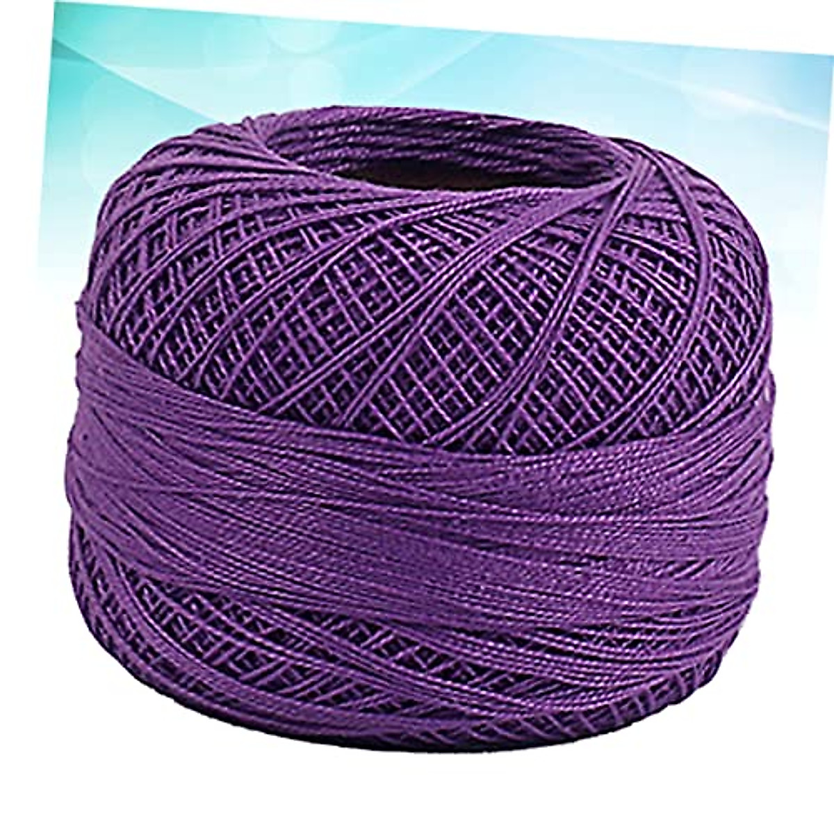 Ciieeo 1 Roll Yarn Wool Yarn Purple Yarn Hand Knitting Yarn Cotton Linen Yarn Cotton Warp Thread Crochet Yarn Cotton Yarn to Weave Purple Cotton Ball Cotton Blend Sock Yarn