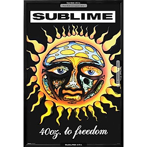AllPosters Wall Poster Sublime- 40 Oz. To Freedom on Black Frame, 24x36