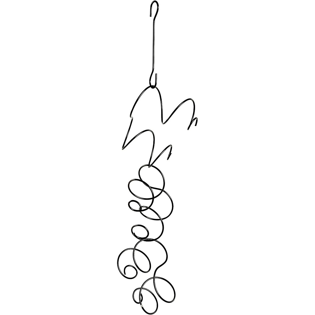 Oenophilia Climbing Tendril Hanging Wine Rack - 6 Bottle, Metal, Ceiling or Wall Mounted Wine Rack Connector Designs for Premium Wine Storage