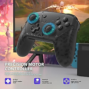 YCCTEAM Wireless Pro Controller Gamepad Compatible with Switch Support NFC, Wakeup, Screenshot and Vibration Functions