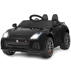 Costzon Ride on Car, Licensed BMW i8, 12V Battery Powered Electric Vehicle w/ 2 Motors, Remote Control, 3 Speeds, LED Lights, MP3, Horn, Music, Spring Suspension, Kids Car to Drive (Black)
