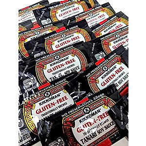 Kikkoman Preservative Free, Gluten Free, Tamari Soy Sauce 0.2oz Packets - 50 Count