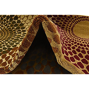 Unique Loom Barista Collection Area Rug - Java (5' 3" x 8' Rectangle, Beige/ Black)