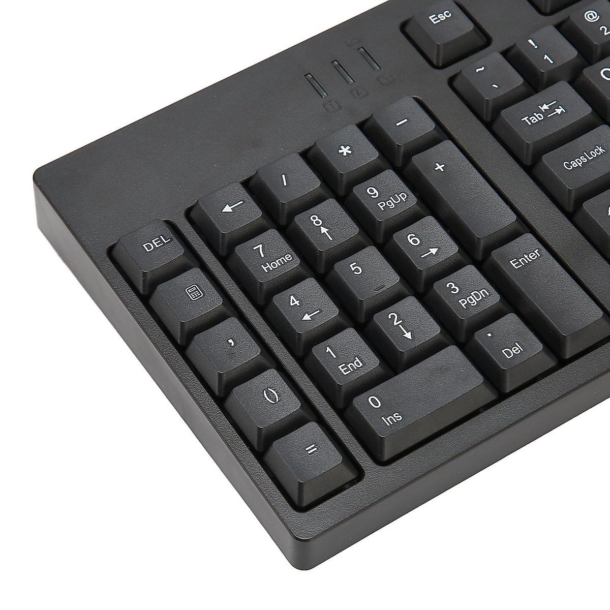 Left Handed Keyboard, USB Wired Keyboard with 2 USB Hub, 109 Keys Ergonomic Keyboard, with Left Hand Number Pad, for Home Office