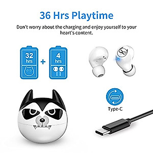 Togetface Wireless Earbuds Child Earbuds, Kids Wireless Earbuds Bluetooth Headphones with Microphone, IPX5 Waterproof, 30H Playtime, High-Fidelity Stereo Earphones for Sports and Work.