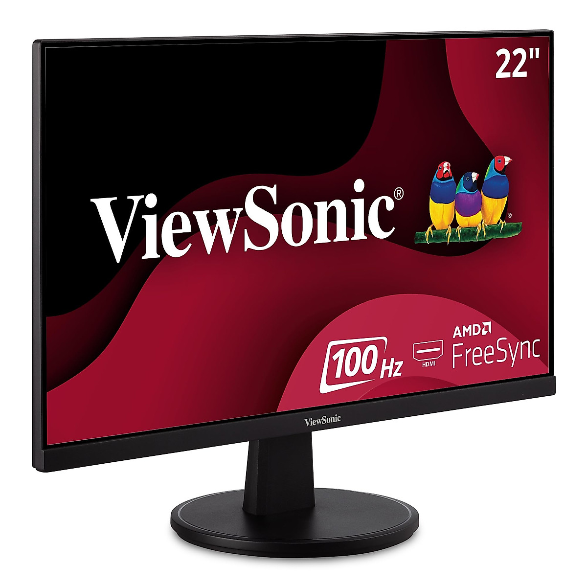 ViewSonic VA2247-MH 22 Inch Full HD 1080p Monitor with 100Hz, FreeSync, Ultra-Thin Bezel, Eye Care, HDMI, VGA Inputs for Home and Office