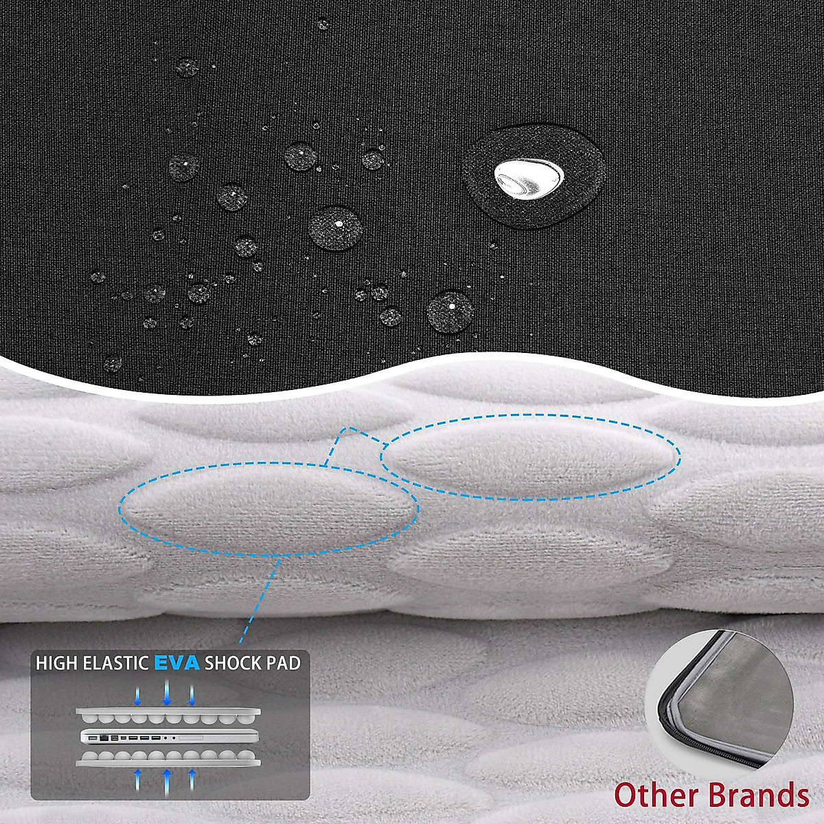 ZINZ Slim & Expandable Case 12.9 13 inch Travel Laptop Shoulder Bag for MacBook Air 13" M3/M2/M1, MacBook Pro 13" M2/M1, iPad Pro 12.9"/13"/11", iPad Air 13",B01K02