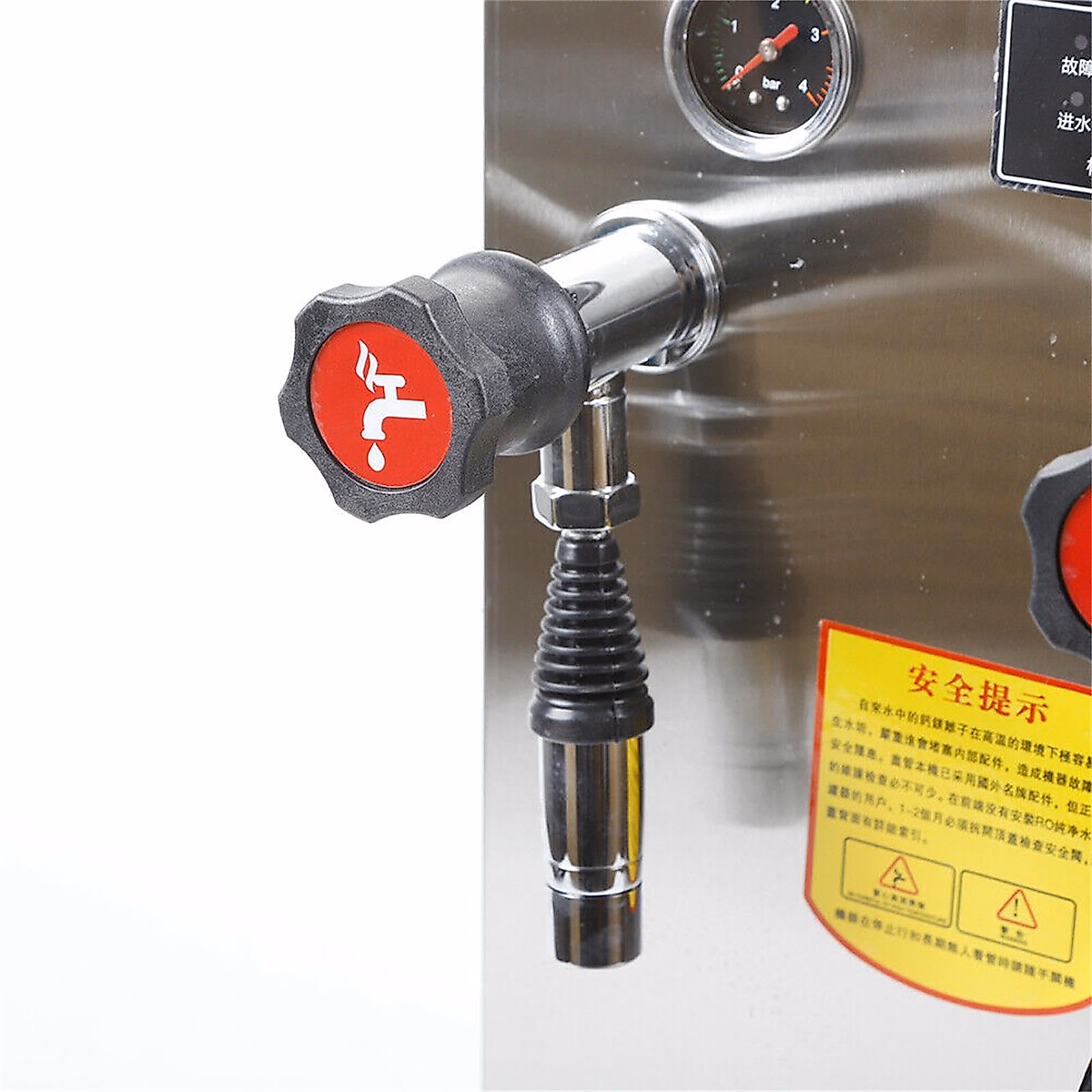 Commercial Milk Frother, 8L Automatic Espresso Machine Automatic Coffee Milk Steamer Coffee Foam Maker for Coffee, Milk Bubble Tea Milk Tea, Stainless Steel - 110V 2500W