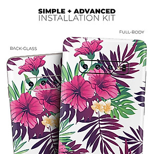 DesignSkinz Summer Pineapple Seamless v2 Protective Vinyl Decal Wrap Skin Cover Compatible with The Samsung Galaxy S20 (Screen Trim & Back Glass Skin)