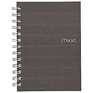 Mead Spiral Notebook, College Ruled Paper, 80 Sheets, 7" x 5", Recycled, Assorted Colors, Color Selected For You, 1 Count (45186)